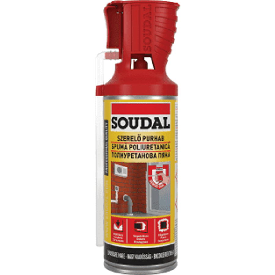 SOUDAL SZERELŐ PURHAB 300 ML - Szilikon, purhab, ragasztó, tömítő ...